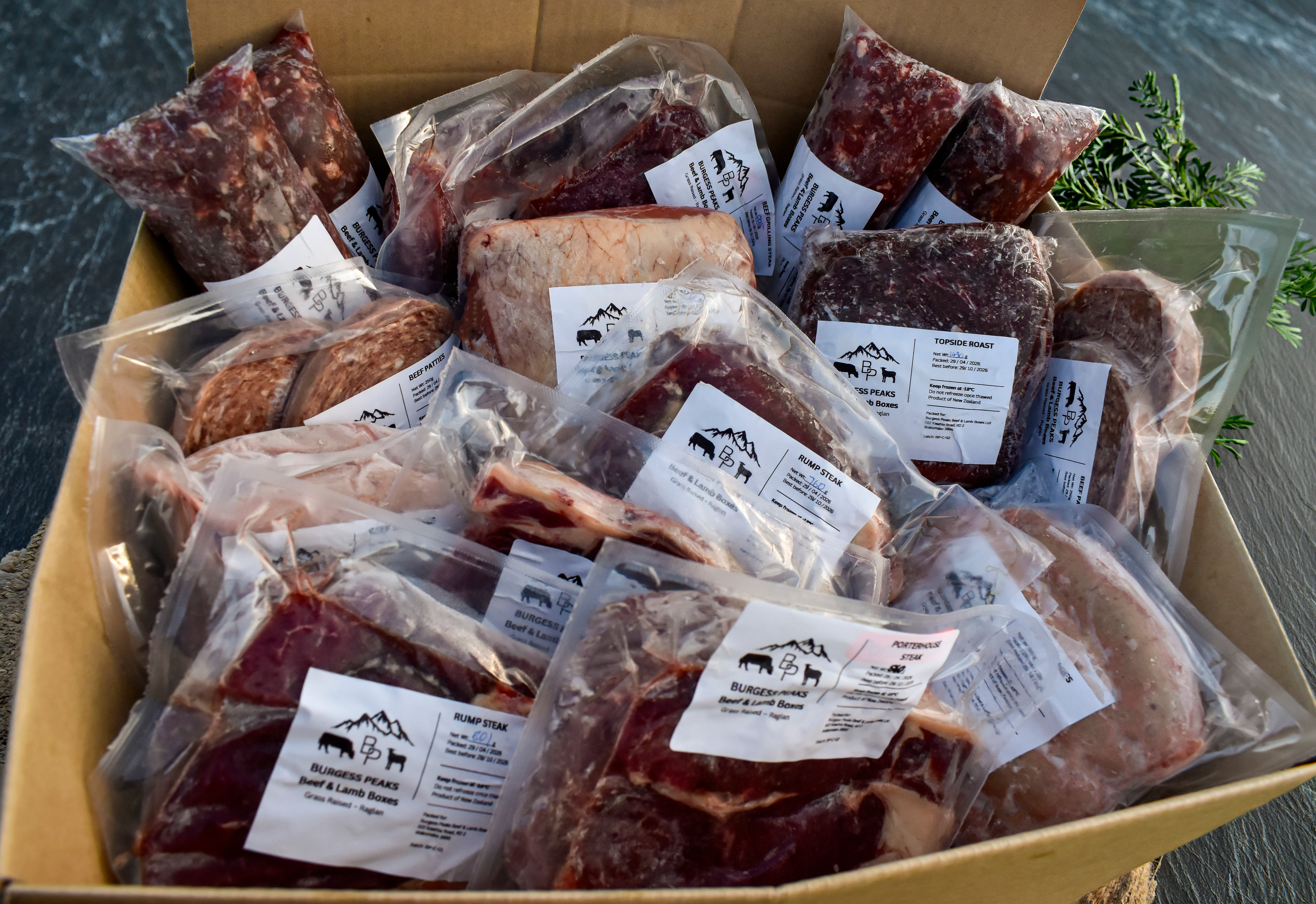Farmhouse Beef Box (10kgs) – Burgess Peaks Beef & Lamb Boxes